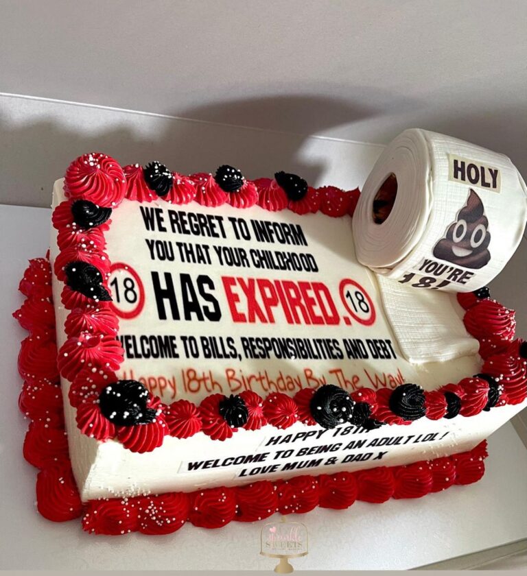 18 Beautiful and Funny 18th Birthday Cake Ideas - The Modern Field