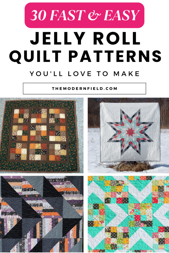 30 Quick & Colourful Jelly Roll Quilt Patterns - The Modern Field