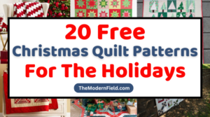 20 FREE Christmas Quilt Patterns for the Holidays - The Modern Field