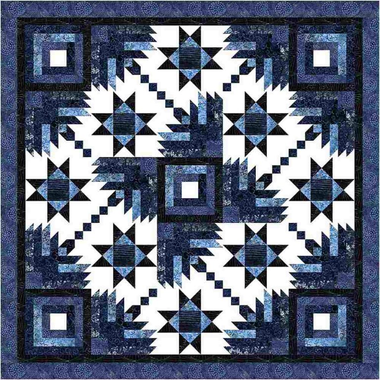 15 Free Beautiful Blue Quilt Patterns to Make - The Modern Field